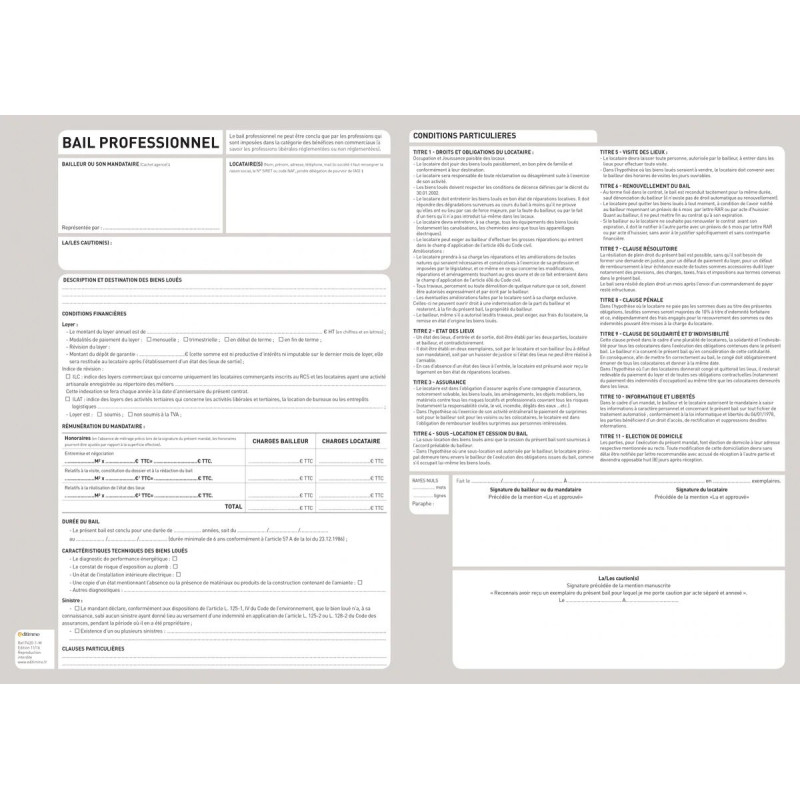Bail Professionnel